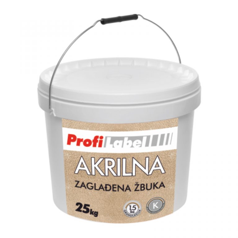 Akrilna žbuka zaglađena 1,5 mm-Profi Label-25 kg - Profi baucentar